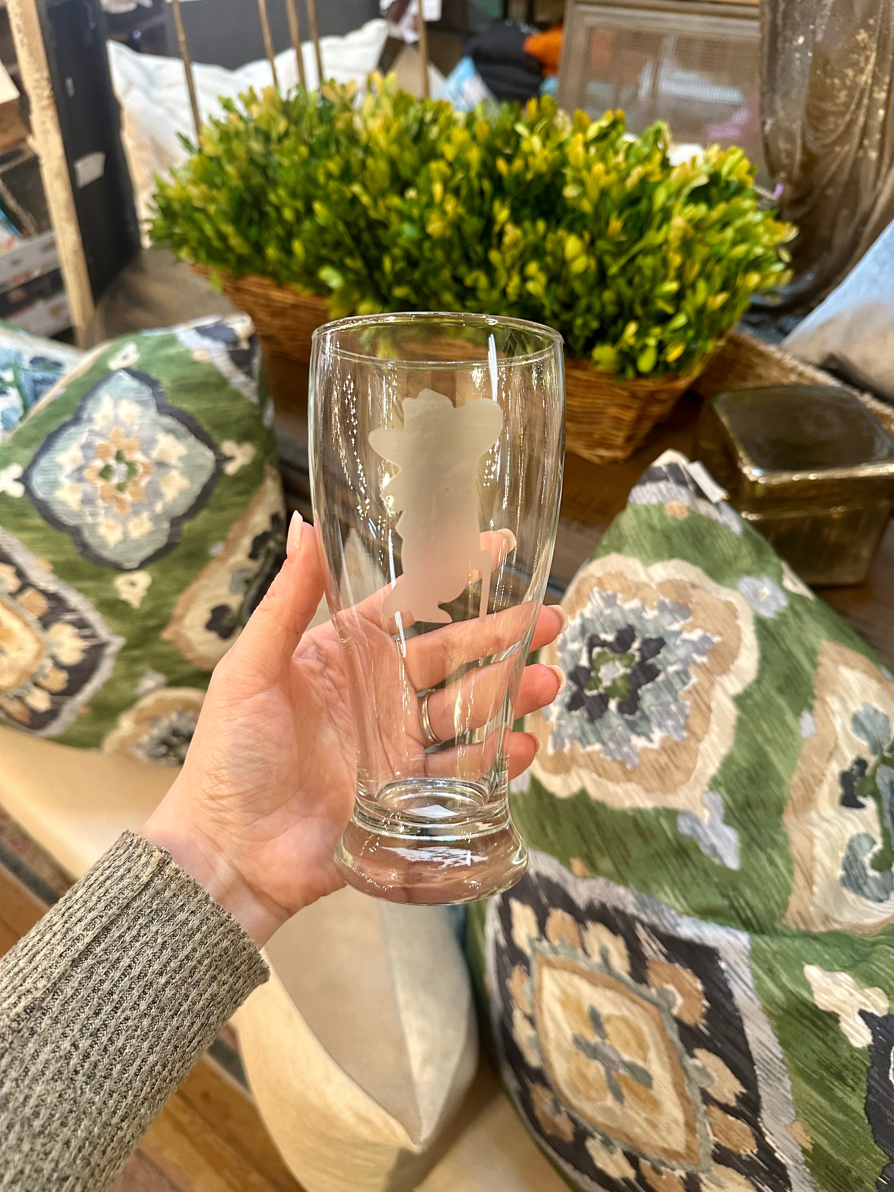Colonel Rebel Pilsner Glass – Southern Antiques