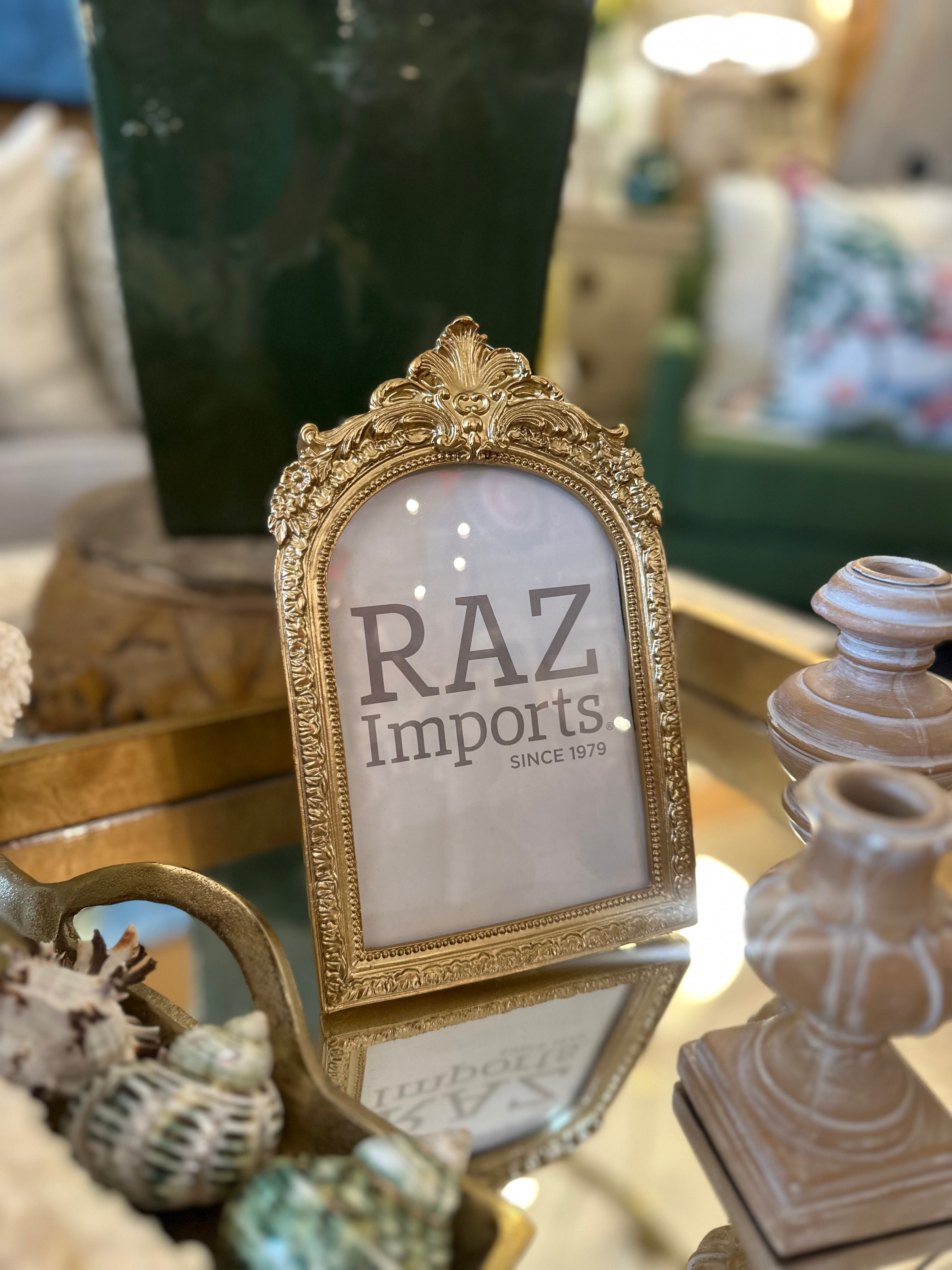 Gold Arched Frame – Southern Antiques