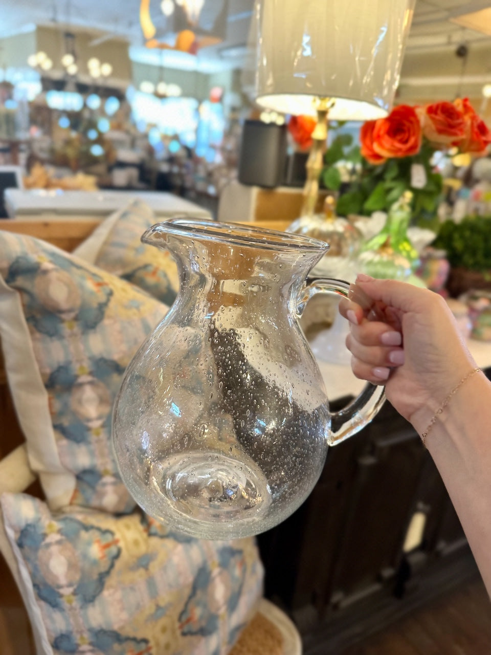 Bubble Glass Pitcher – Southern Antiques