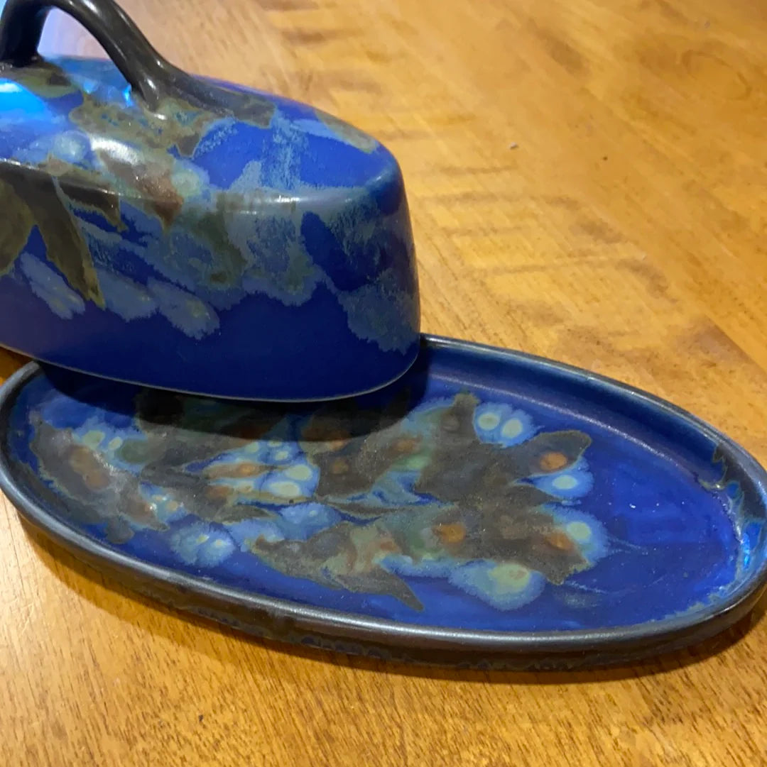 Butterfield Blue Butter Dish – Southern Antiques